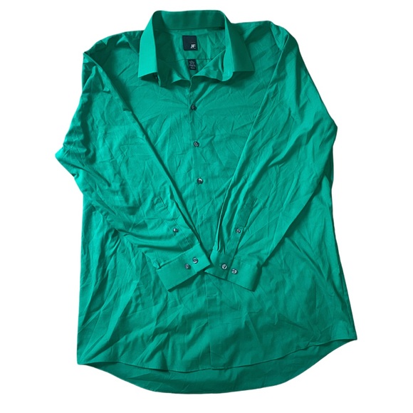 jf j.ferrar | Shirts | Jf Jferrar Kelly Green Slim Fit Mens Dress Shirt ...